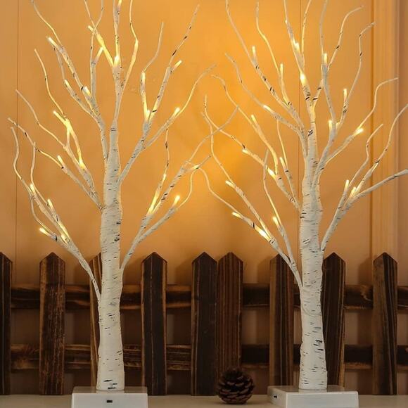 Accents | Birch Trees 24 With Led Lighting | Poshmark